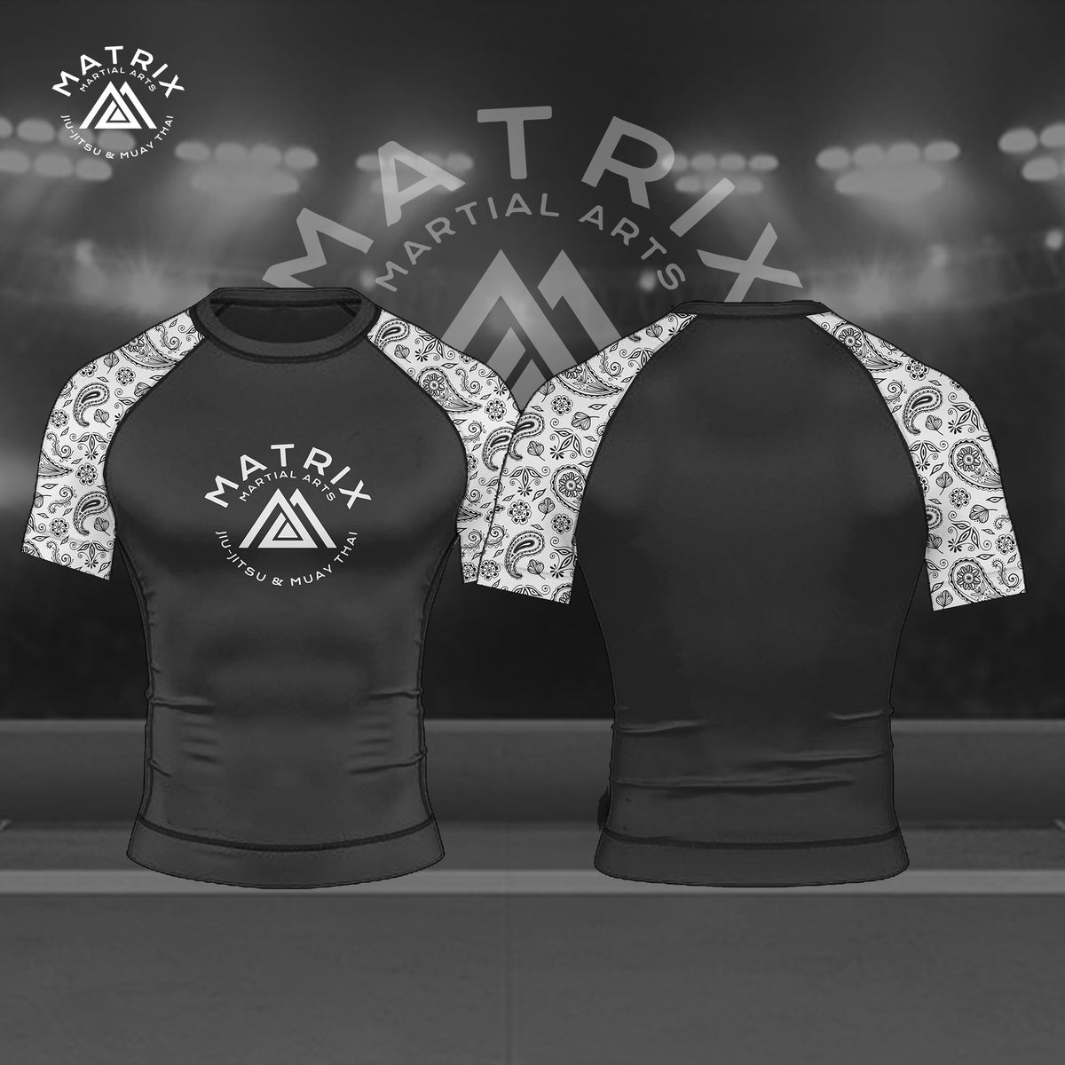 Matrix Bandana Rash Guard (Short Sleeve) – safeteethird